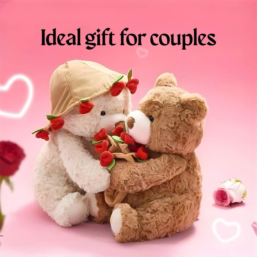 Kawaii Teddy Bear with Transforming Rose Bouquet. – belxio
